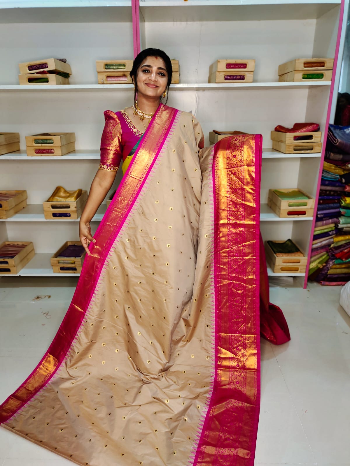 Ashadam sale gadwal silk saree – Arya Collections